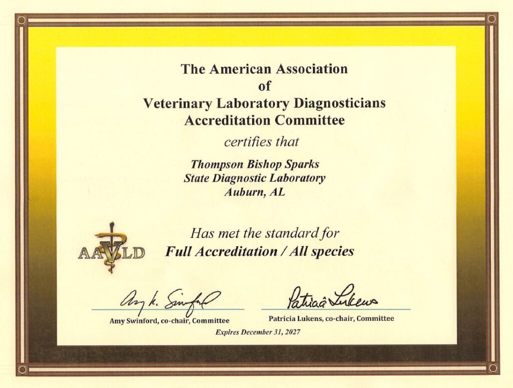 Policies and Procedures – Alabama Agriculture & Industries – Animal Industries