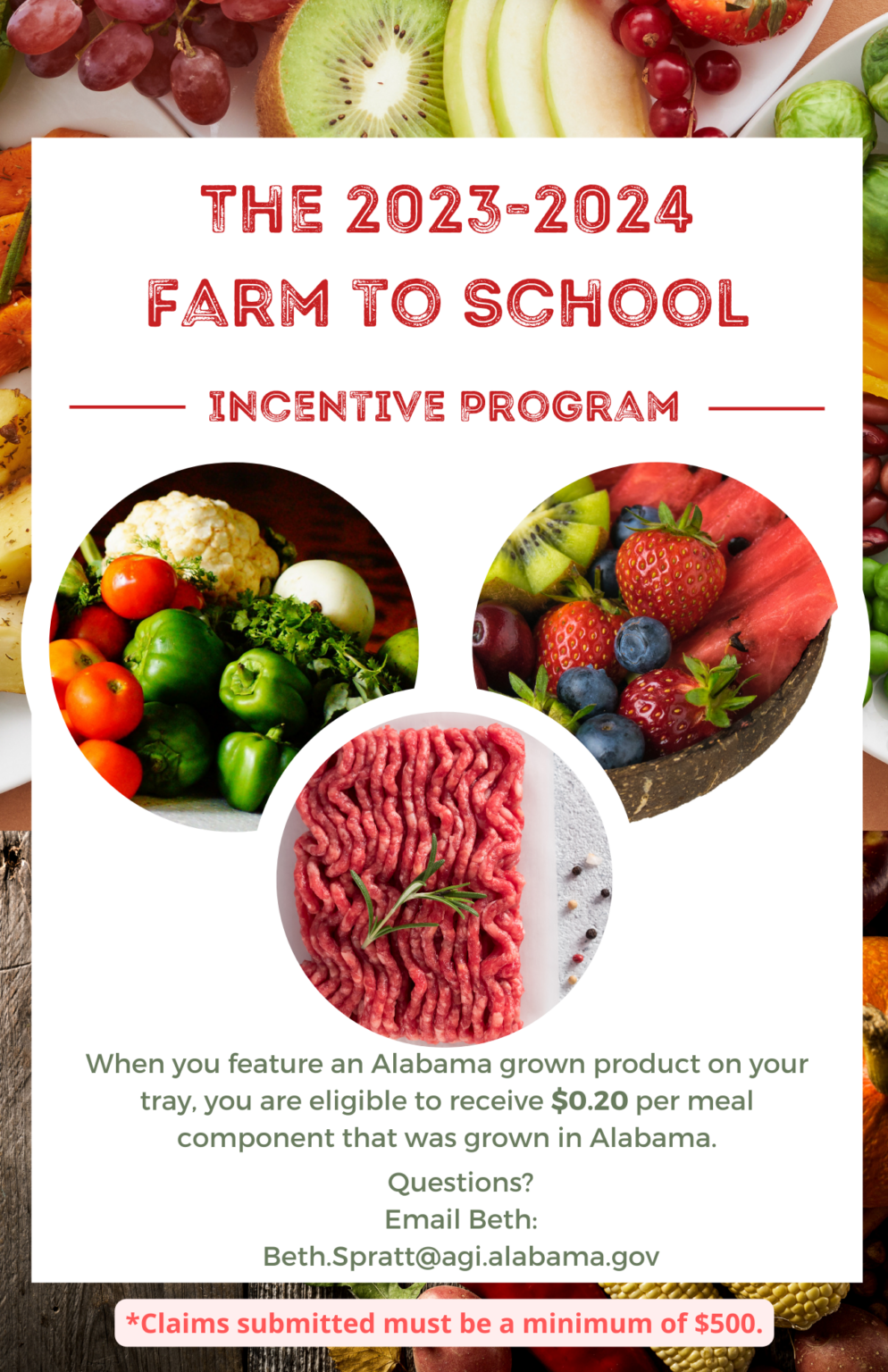 Farm to School Incentive Program – Alabama Agriculture & Industries ...